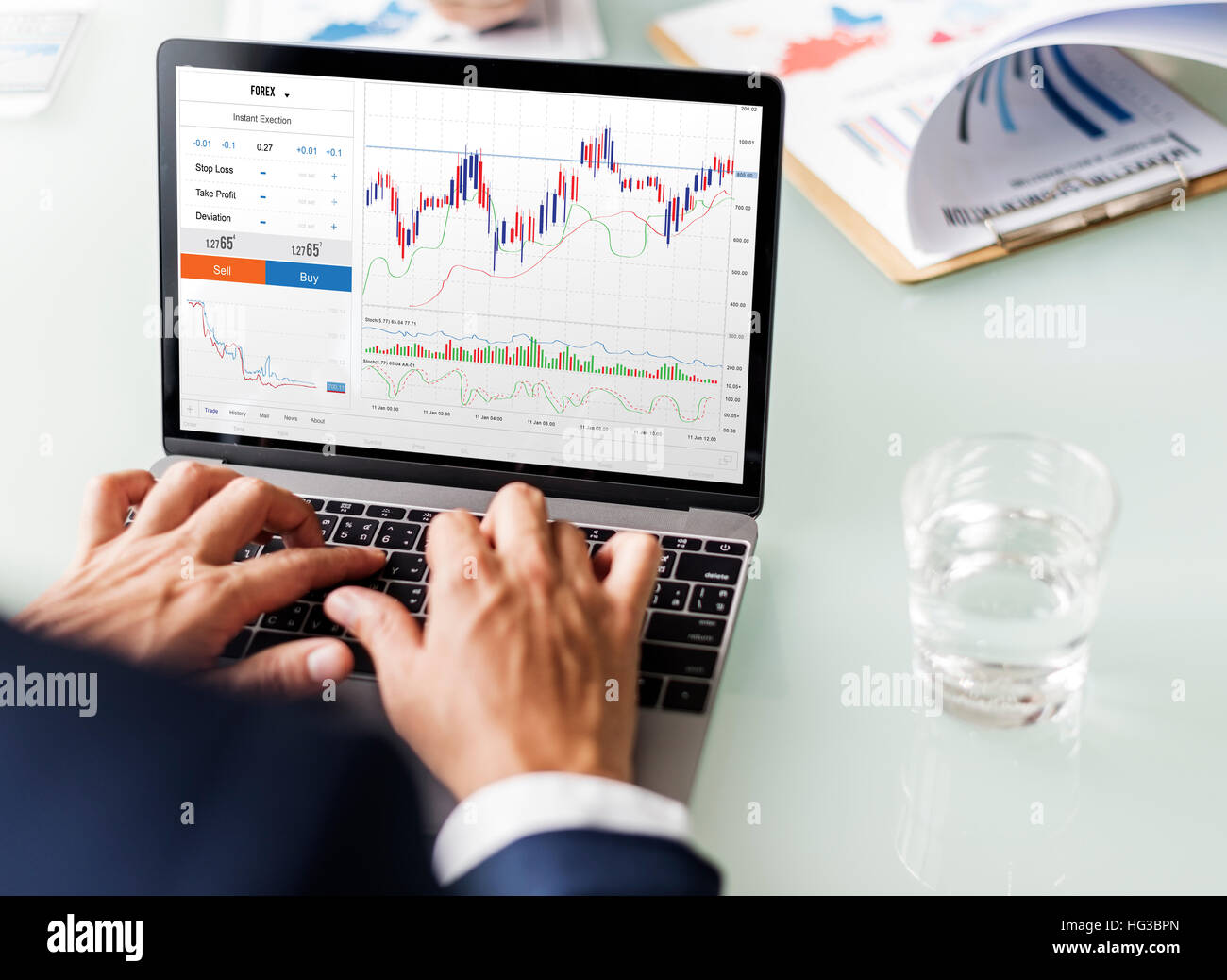 Forex Trade Graph Chart Concept Stock Photo - Alamy