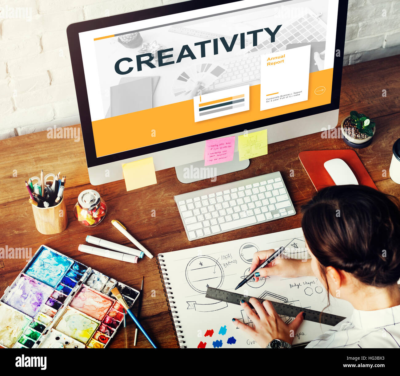 Creative Thinking Process Design Graphic Concept Stock Photo - Alamy