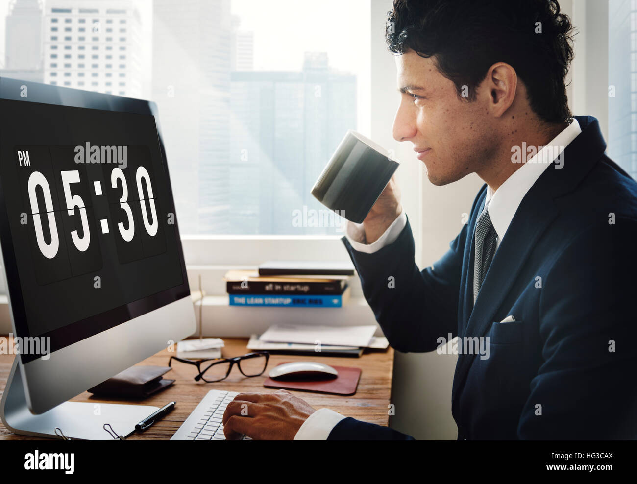 Clock Alarm Punctual Time Management Personal Organizer Concept Stock ...