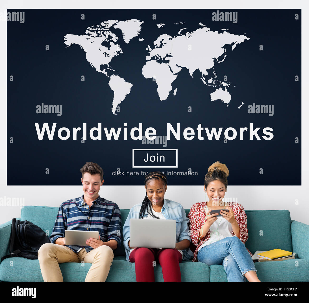 Worldwide Network Global Communication Concept Stock Photo - Alamy