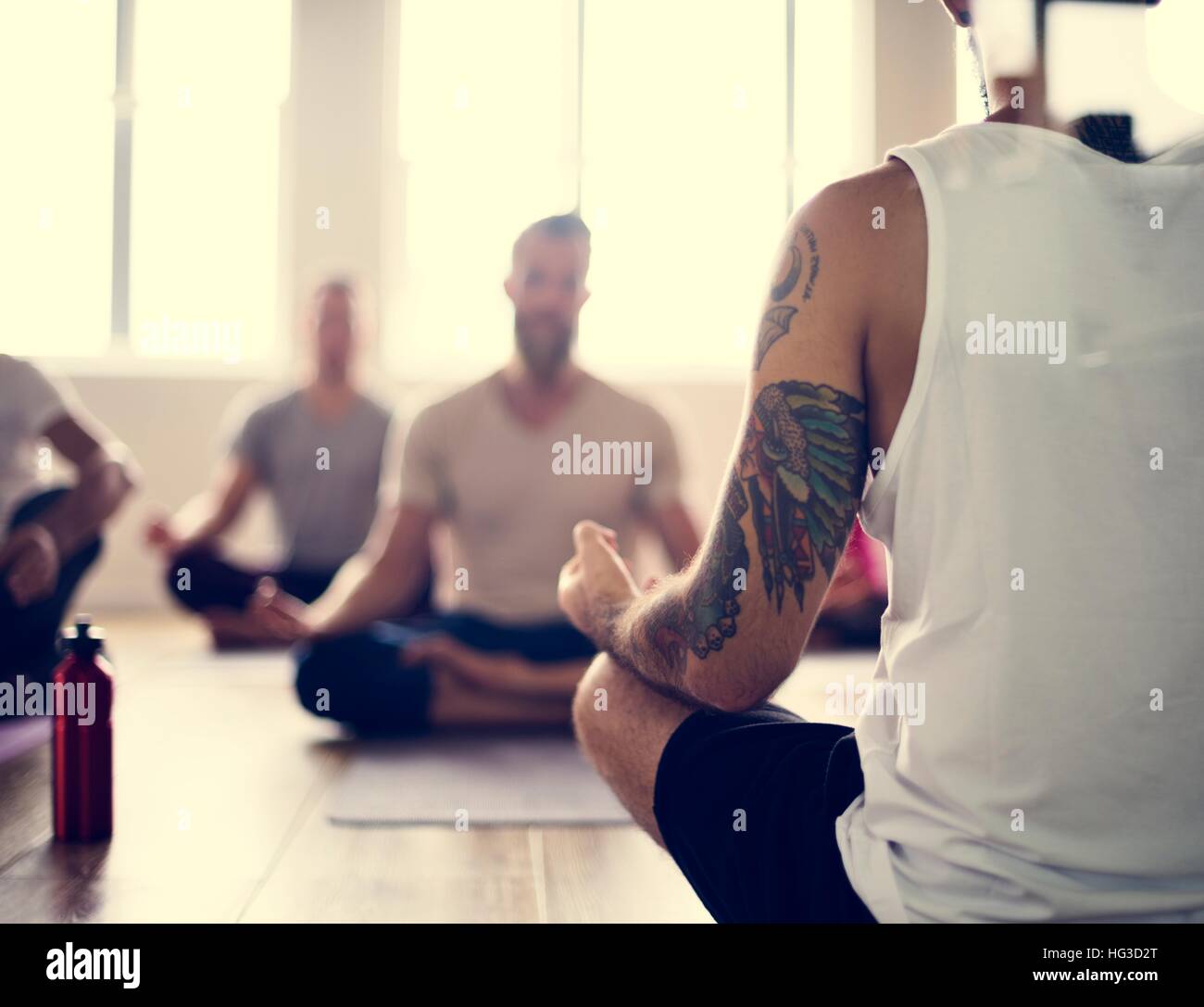 Diversity People Exercise Class Relax Concept Stock Photo - Alamy