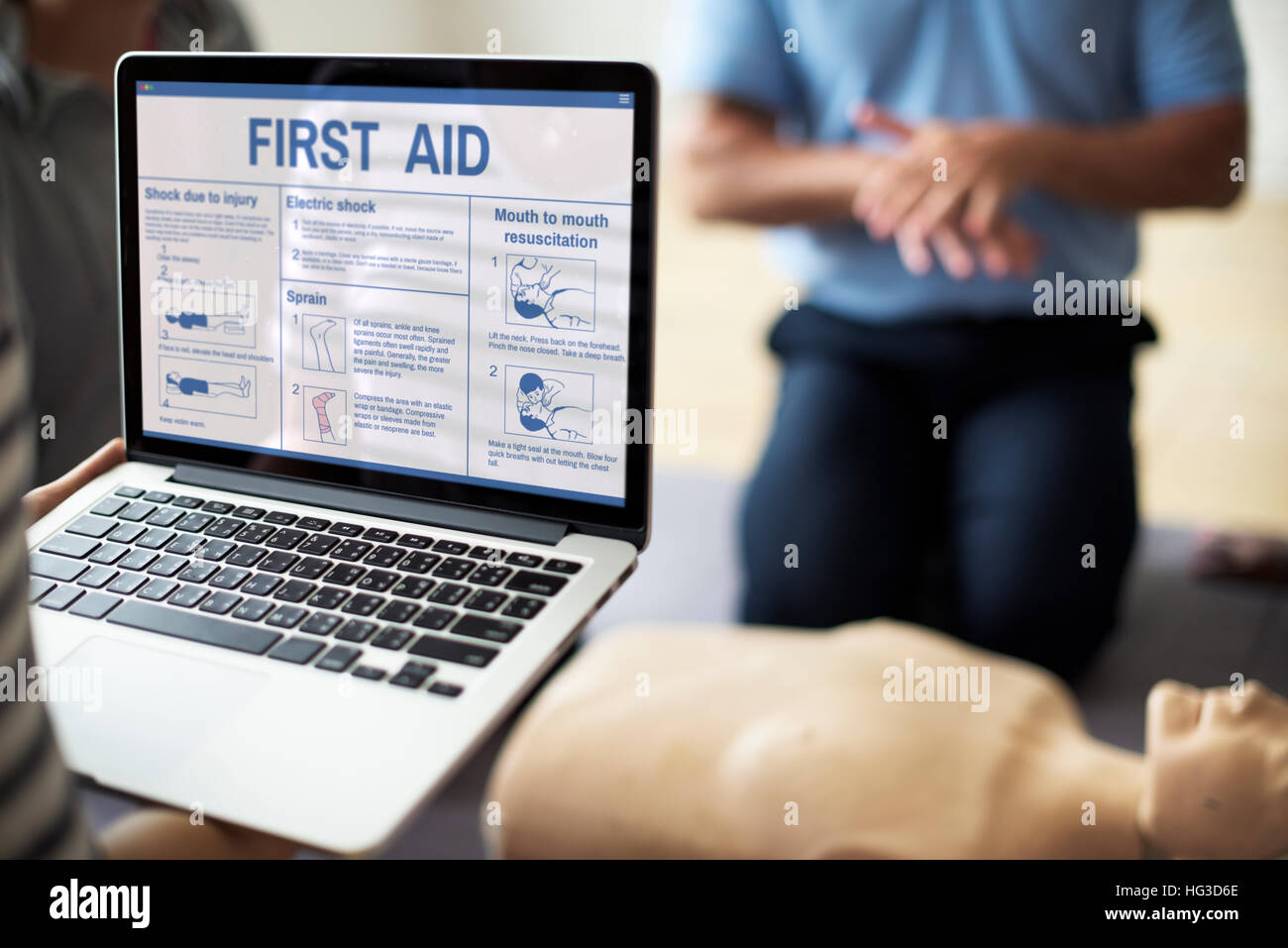 CPR First Aid Training Concept Stock Photo - Alamy