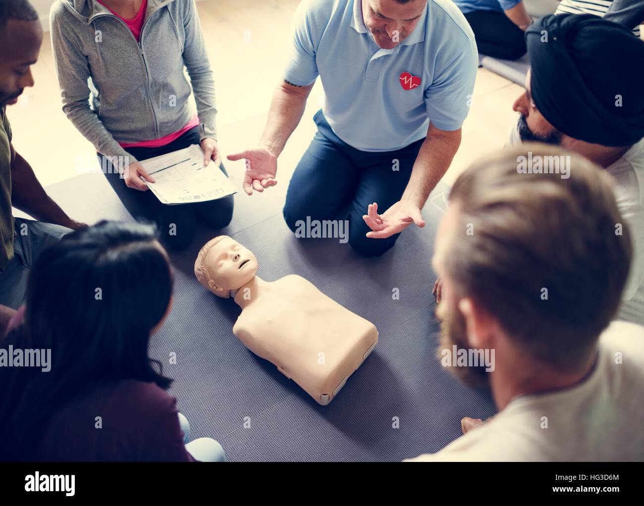 CPR First Aid Training Concept Stock Photo - Alamy