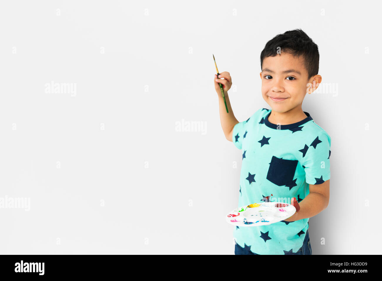 Boy Artwork Kid Child Creative Imagination Concept Stock Photo - Alamy