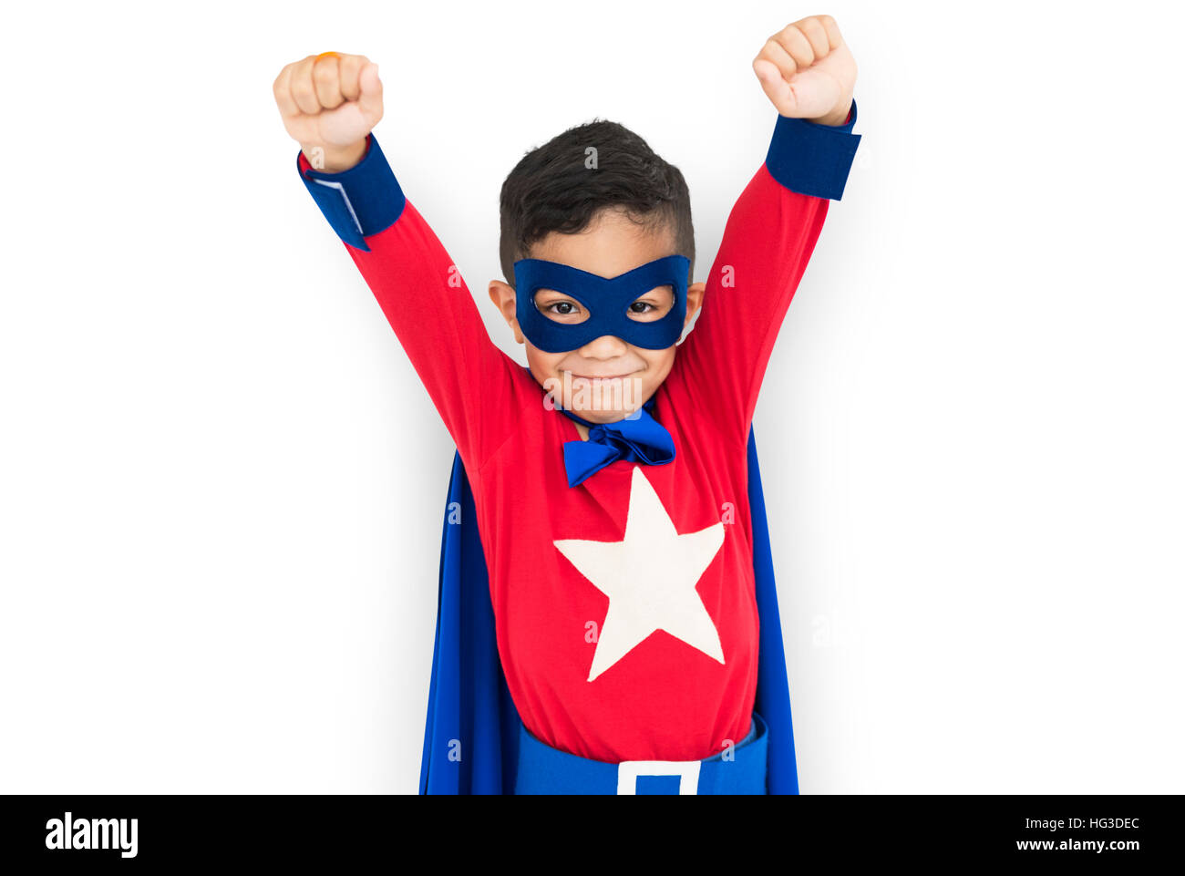 Superhero Boy Child Courageous Kid Concept Stock Photo - Alamy