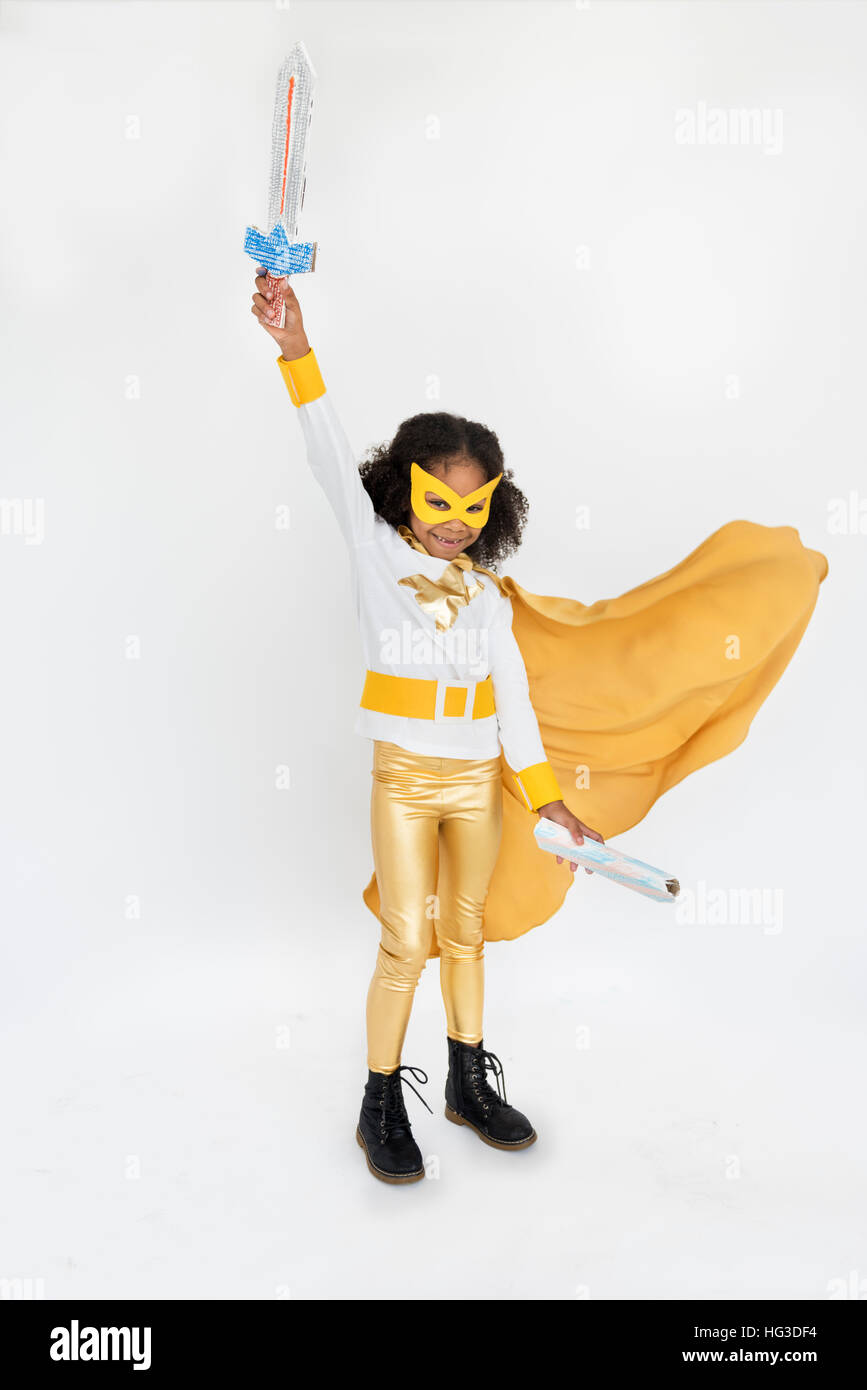 Superhero Girl Bold Brave Female Idol Concept Stock Photo - Alamy