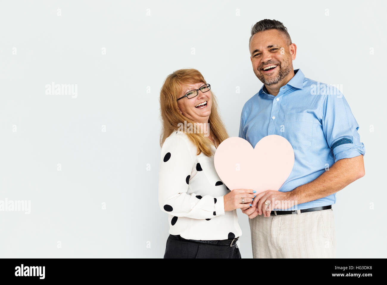 Couple Love Studio Portrait Concept Stock Photo - Alamy