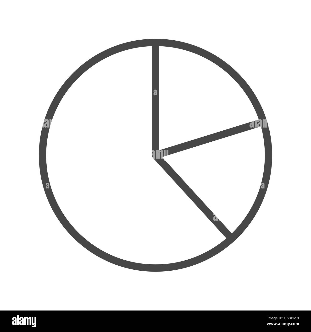Chart Thin Line Vector Icon Isolated on the White Background Stock ...