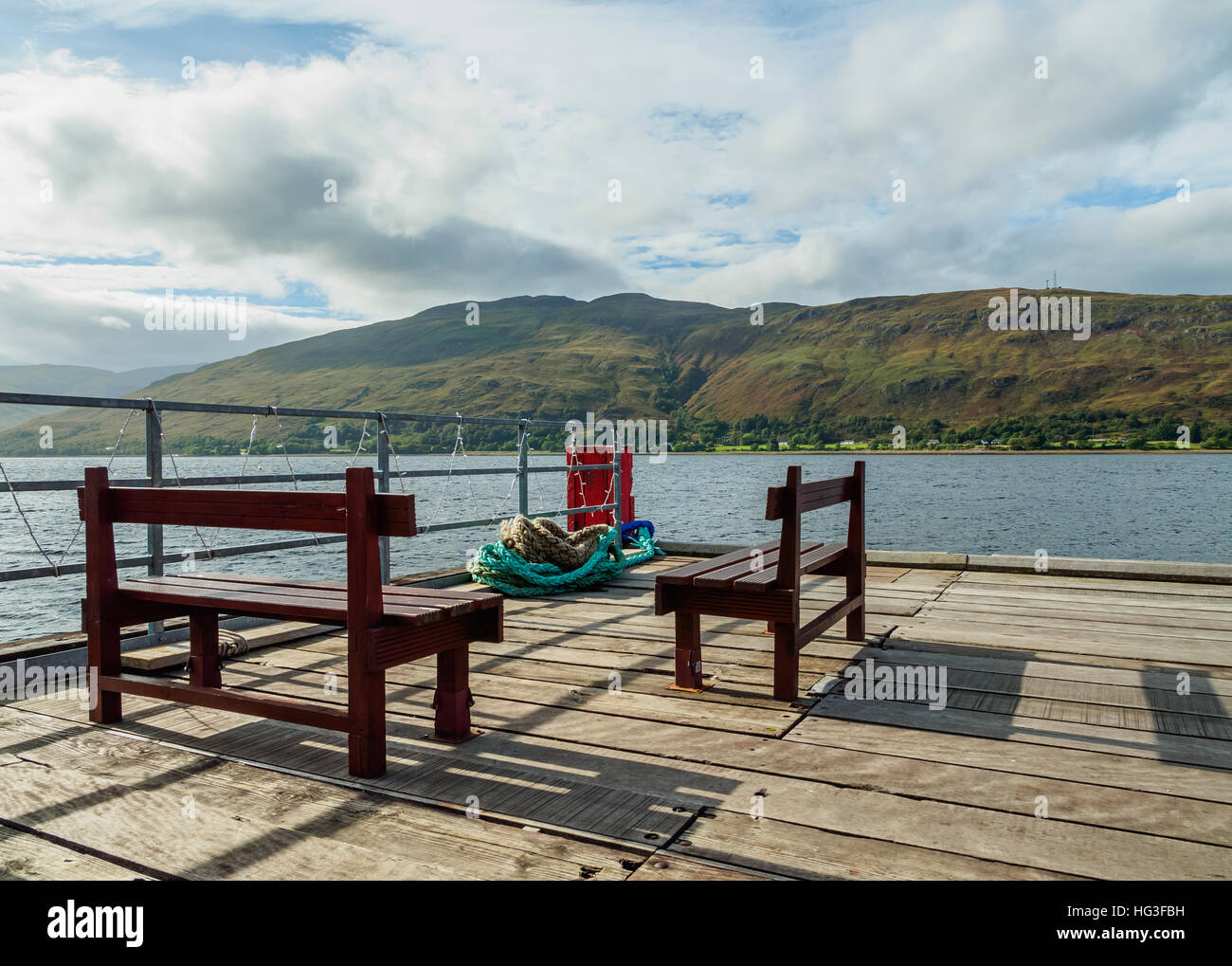 UK, Scotland, Fort William, View of the Loch Linnhe Stock Photo - Alamy