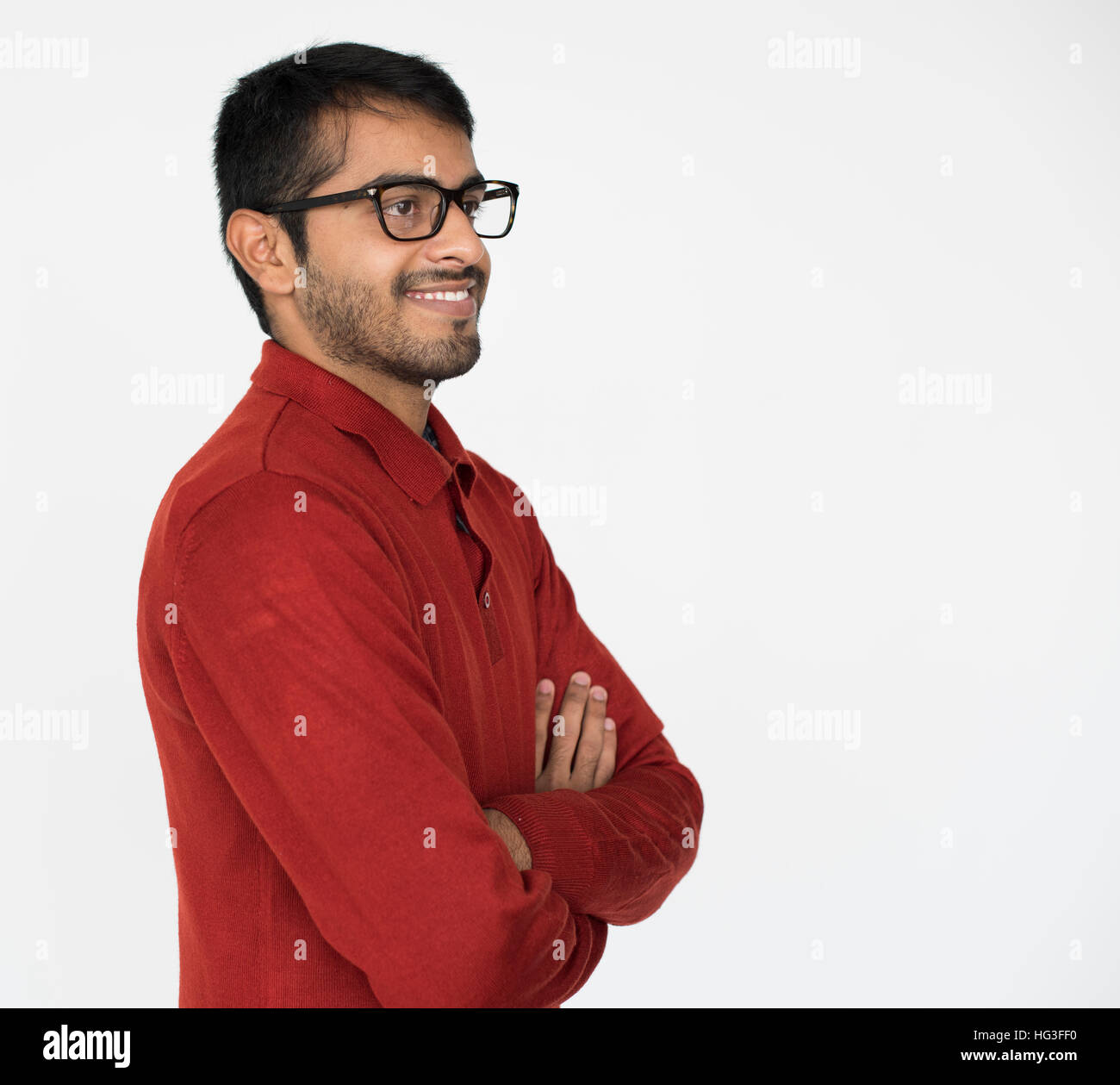 Indian adult man standing pose hi-res stock photography and images - Alamy