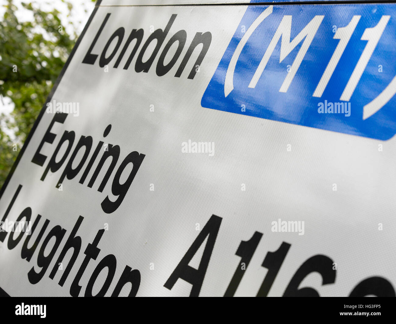 M11 motorway sign hi-res stock photography and images - Alamy