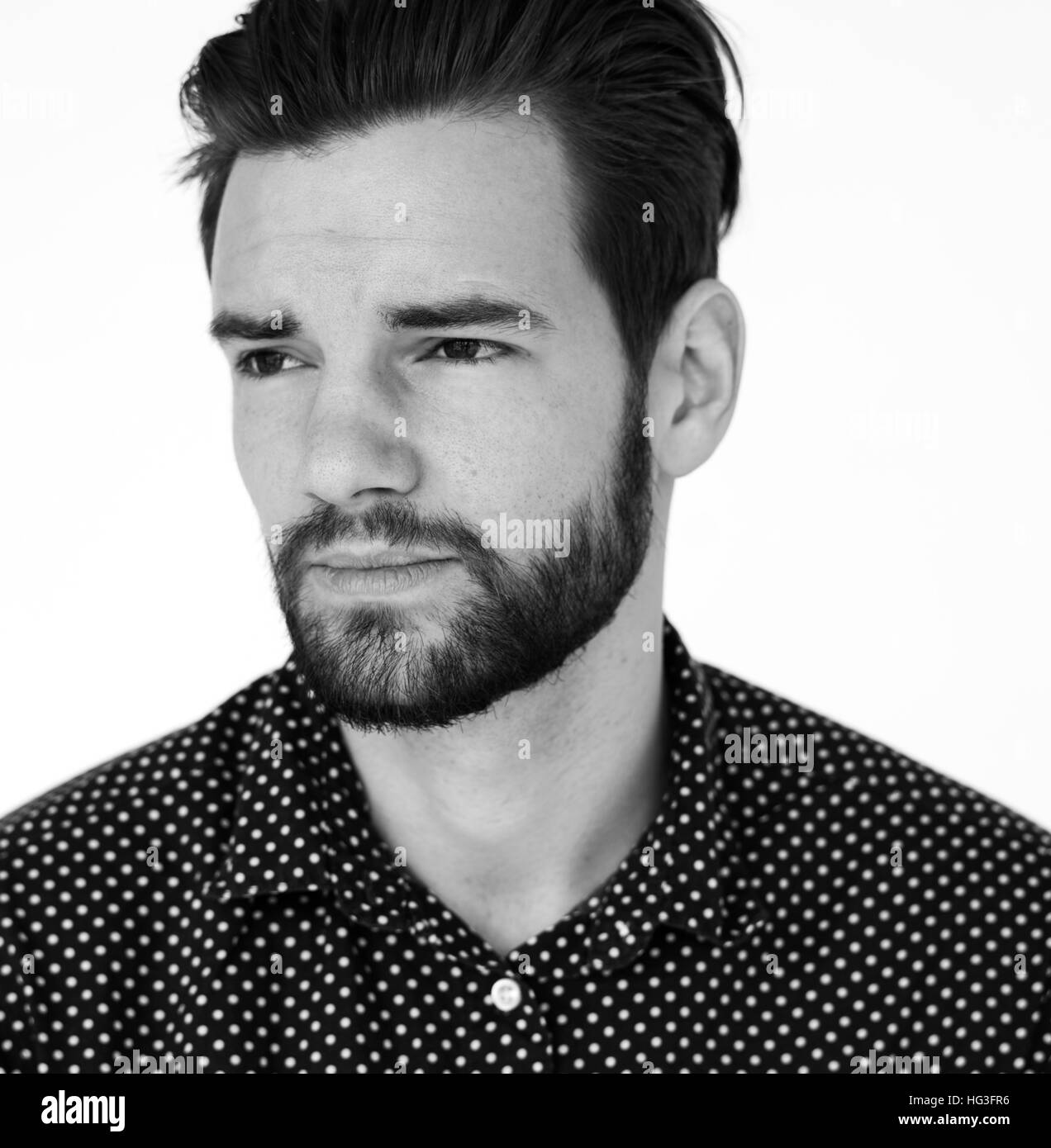 Man Serious Studio Portrait Concept Stock Photo - Alamy