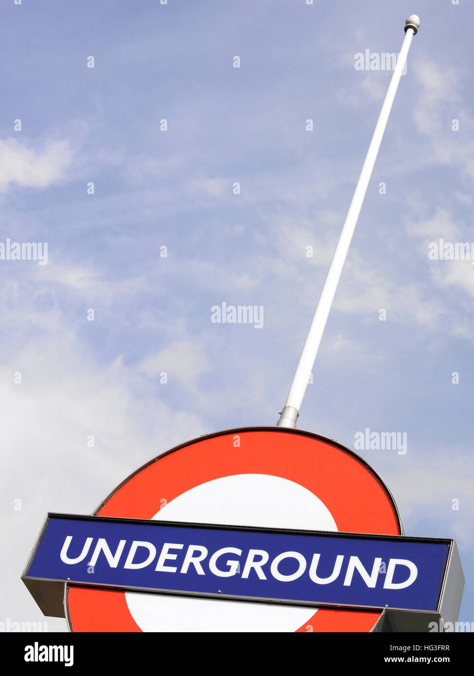 British Underground sign Stock Photo - Alamy