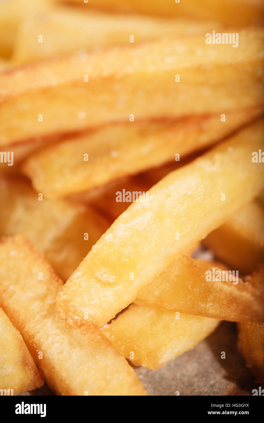 Top view of delicious French fries Stock Photo - Alamy