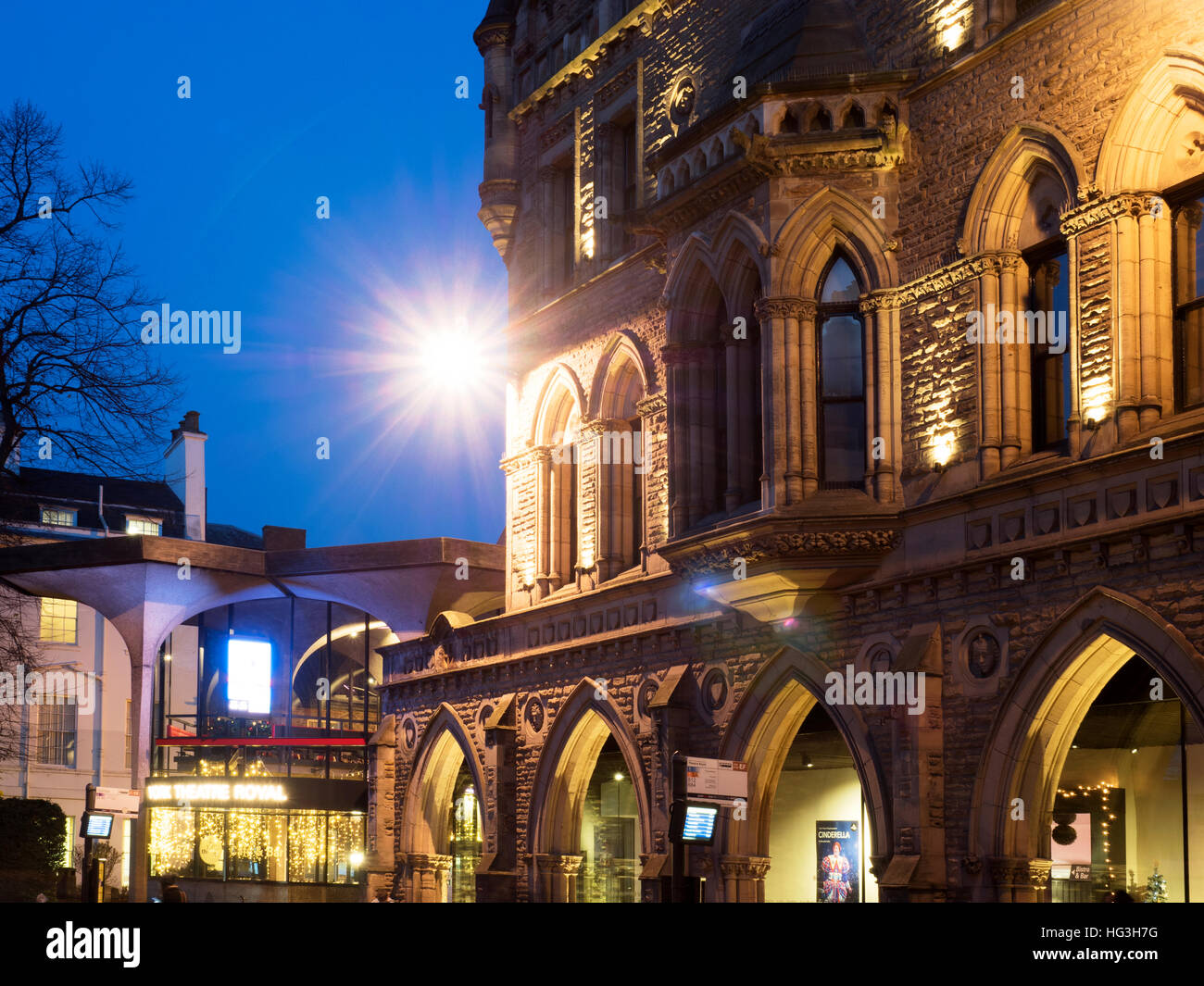 Theatre Royal at Dusk City of York Yorkshire England Stock Photo - Alamy