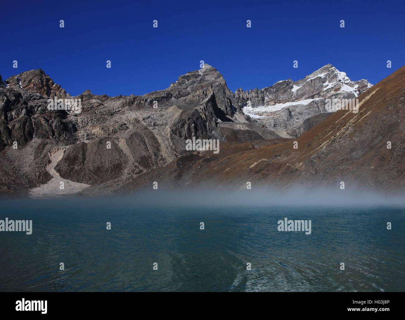 Scene in the Gokyo valley, Everest National Park Stock Photo - Alamy