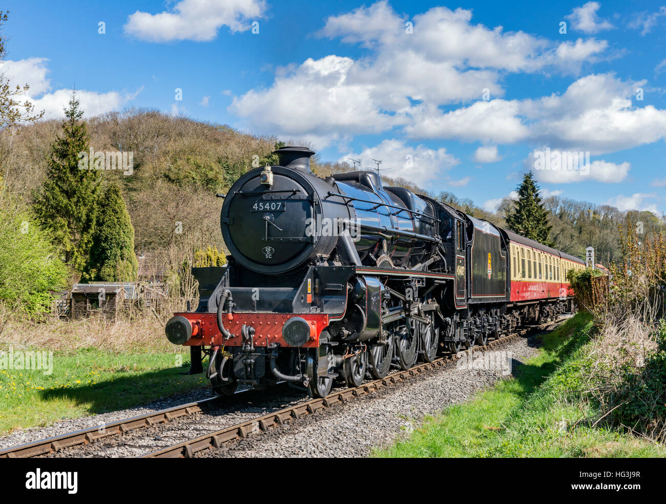 45407 lancashire fusilier steam locomotive hi-res stock photography and ...