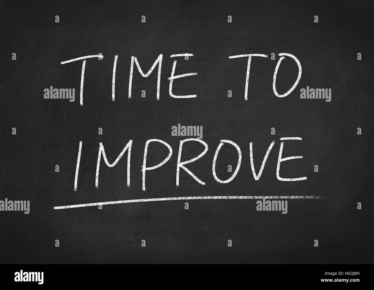 time to improve Stock Photo - Alamy