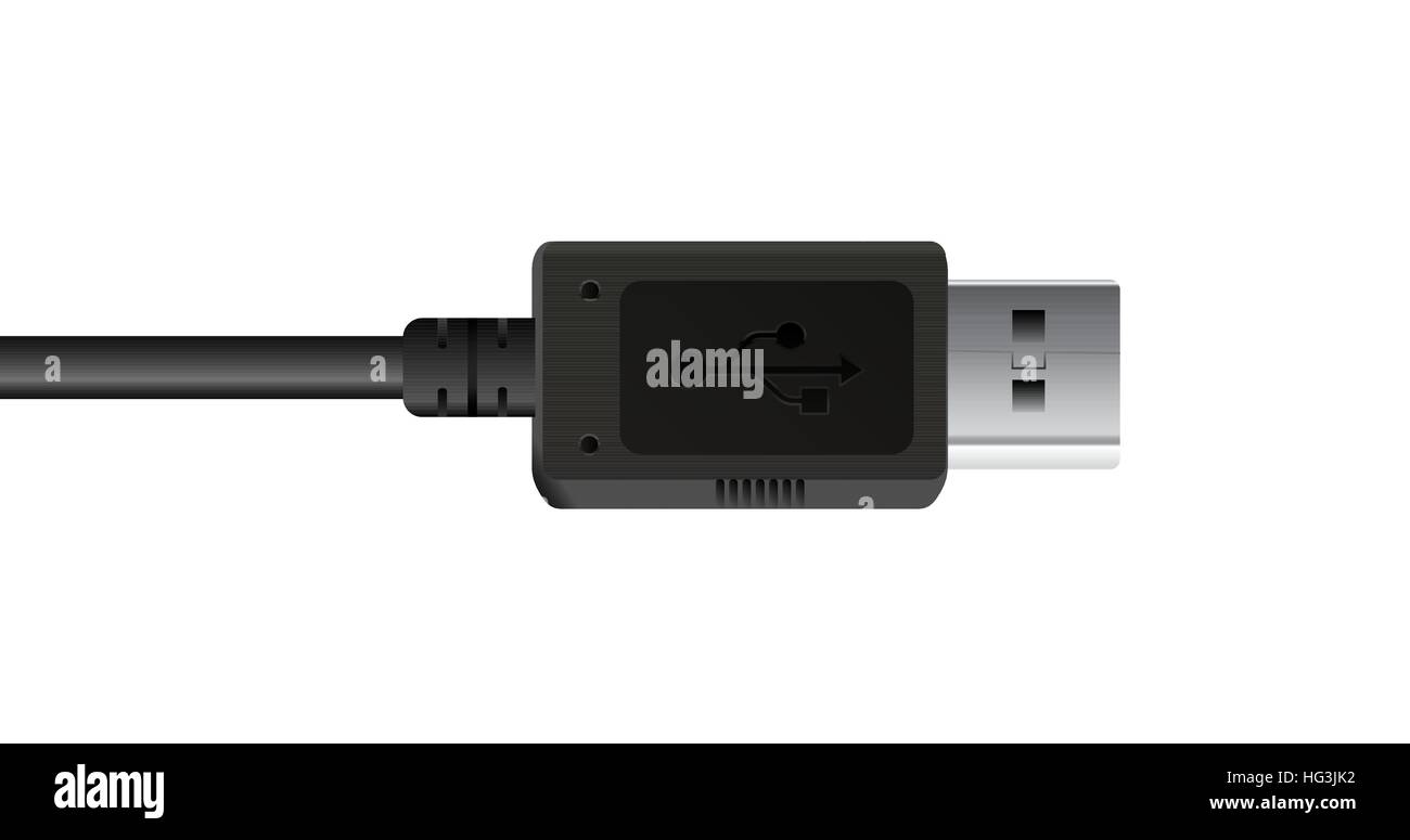 Black and white connector Stock Vector Images - Alamy