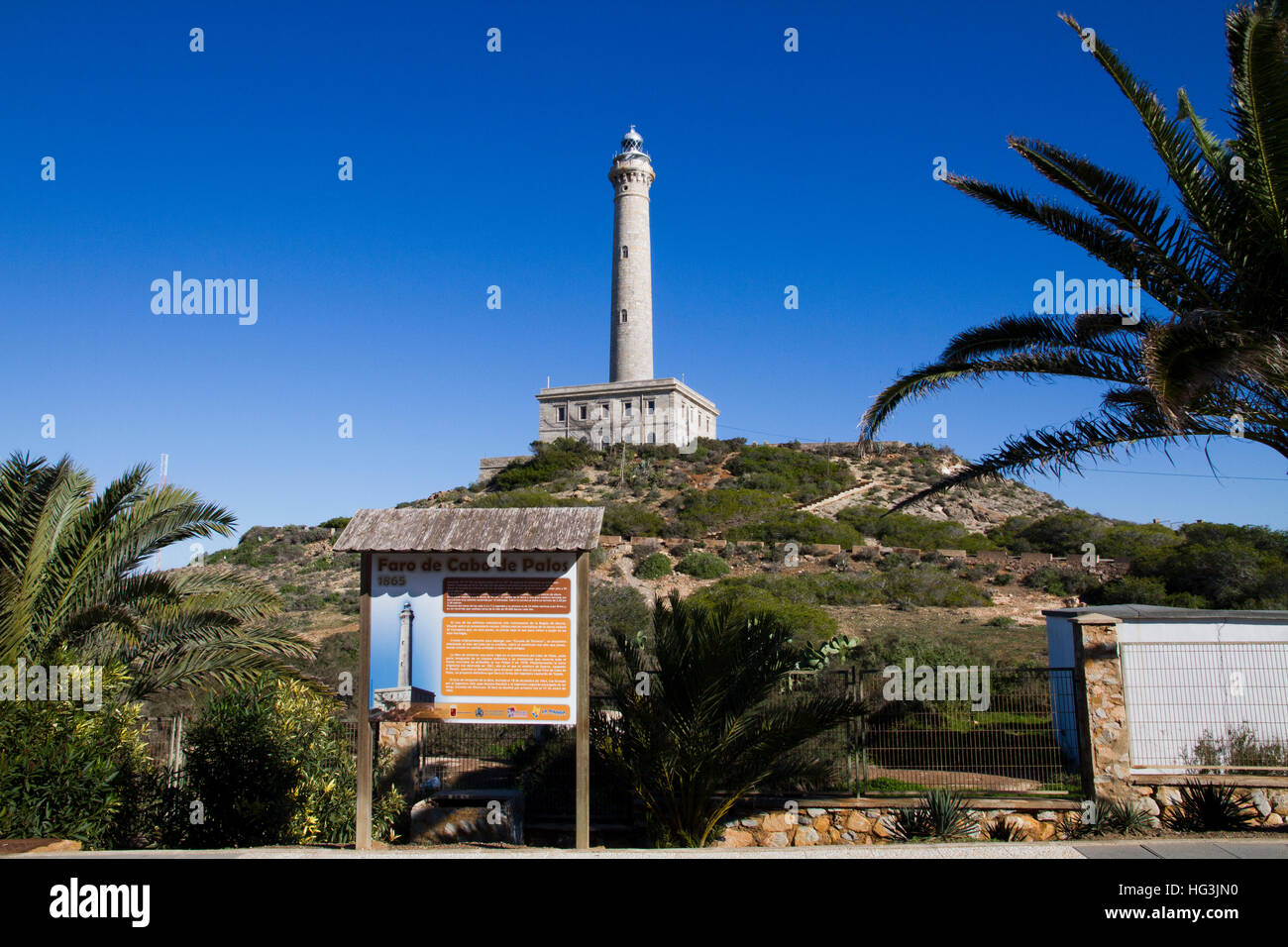 lighthouse Cabo de Palos, Murcia Spain Stock Photo - Alamy