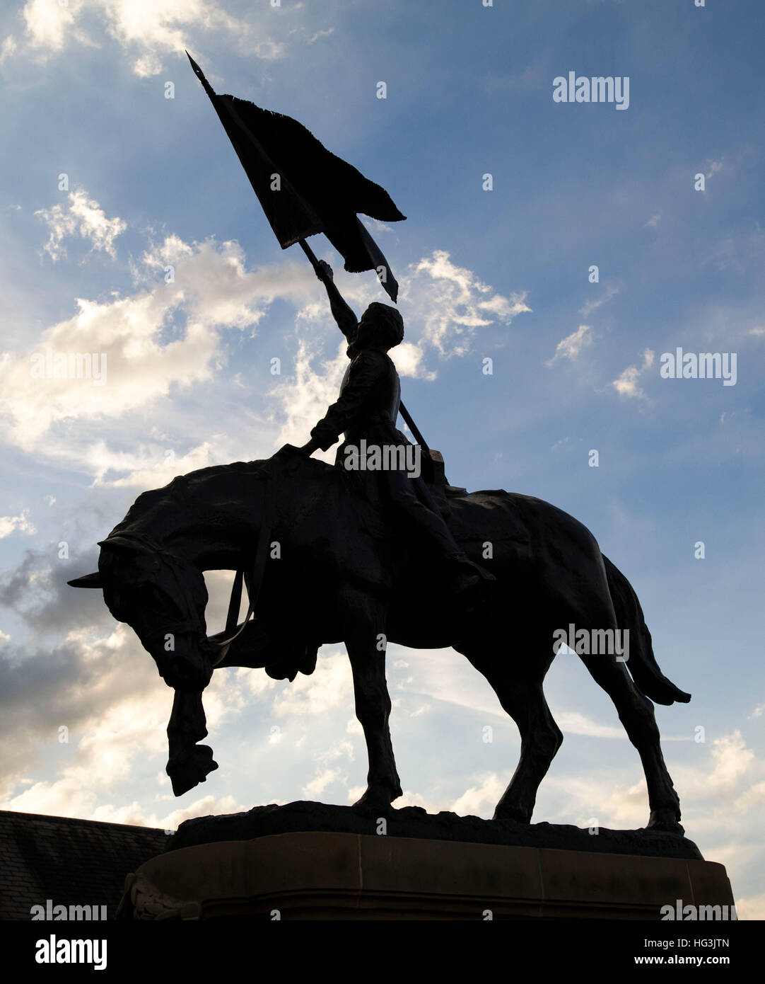1514 Memorial statue, Hawick, Roxburghshire, Scotland, UK, know as ...