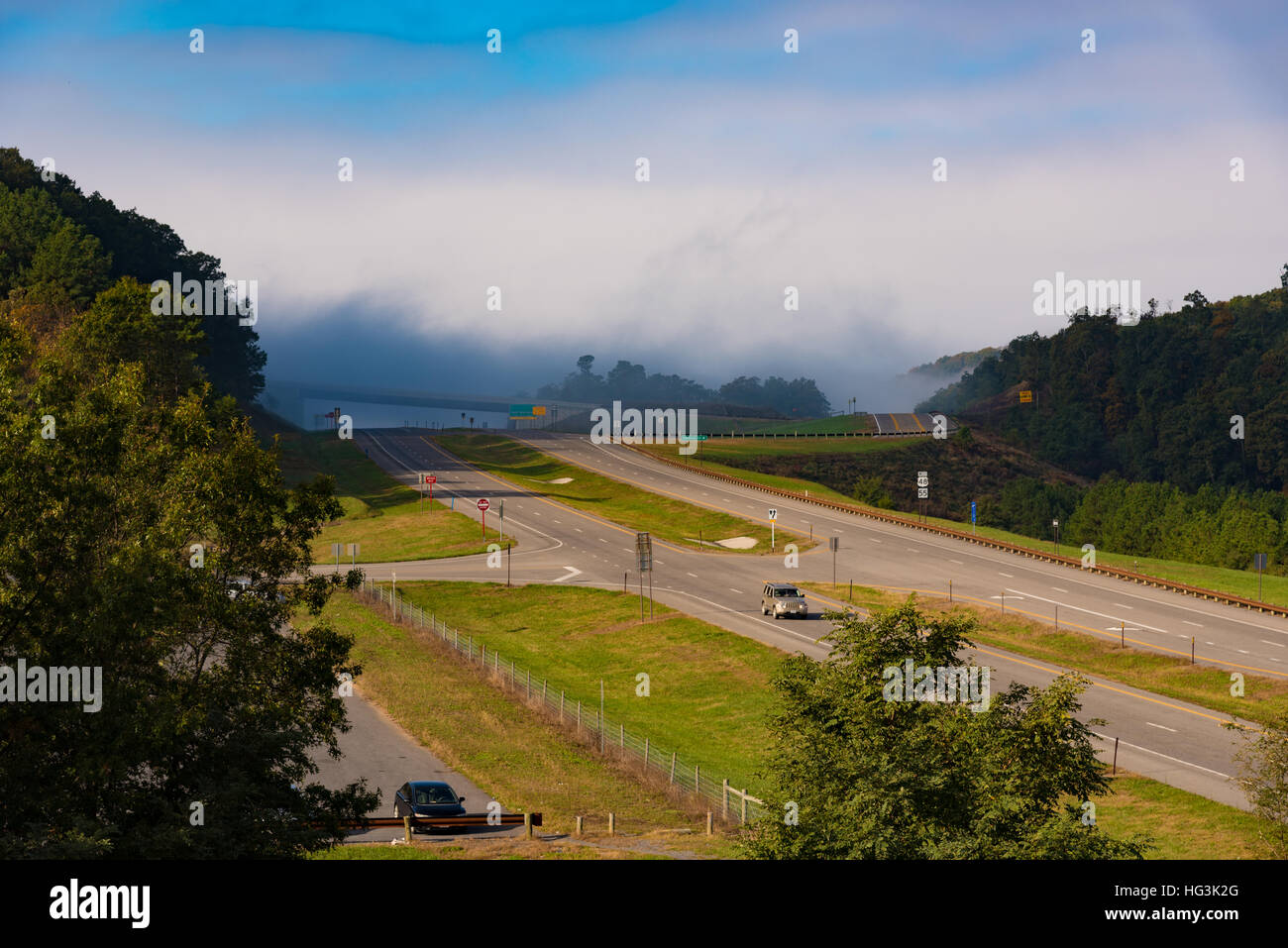 A rural highway in Virginia Stock Photo - Alamy