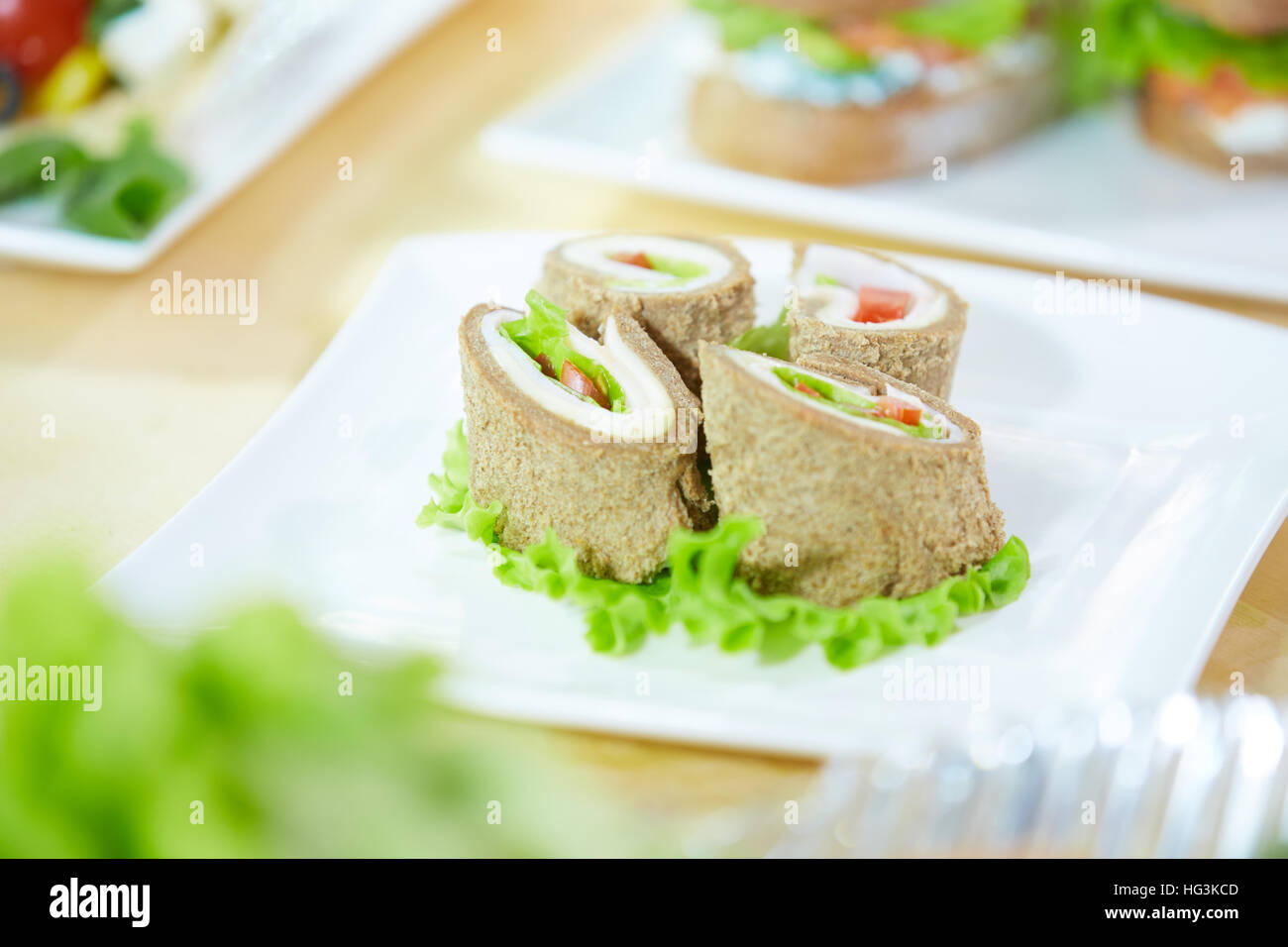 Deli meat cheese rolls hi-res stock photography and images - Alamy