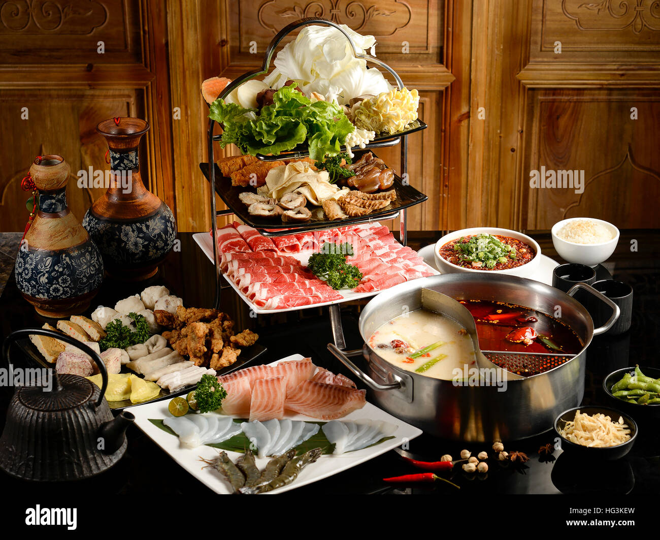 Hot and spicy soup hi-res stock photography and images - Alamy