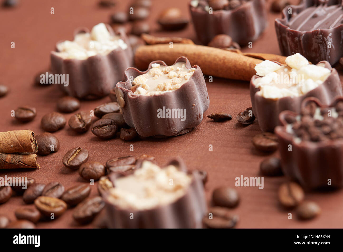 delicious chocolate candies Stock Photo - Alamy