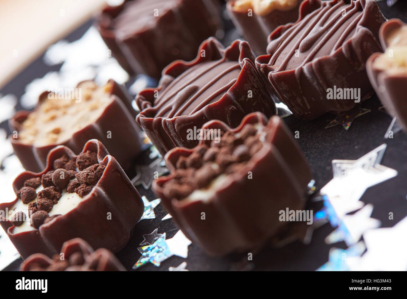 delicious chocolate candies Stock Photo - Alamy