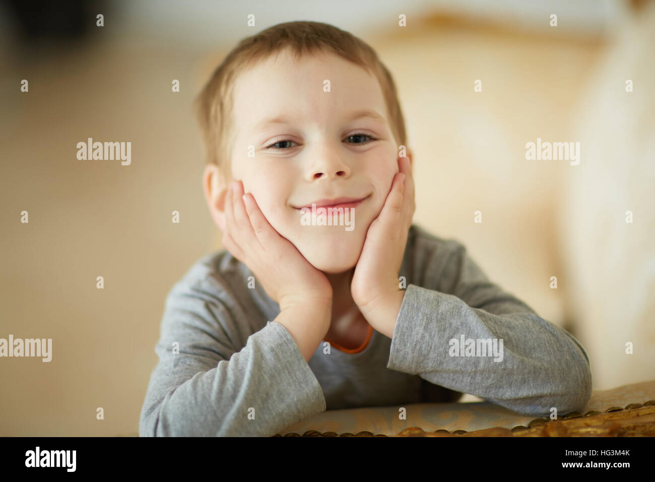 nice boy smiling Stock Photo - Alamy