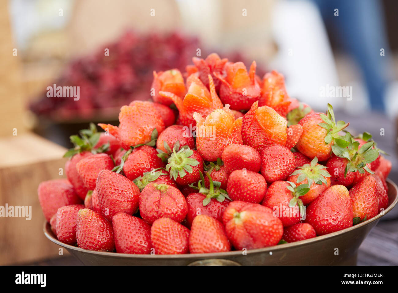 delicious, beautiful large strawberries Stock Photo - Alamy