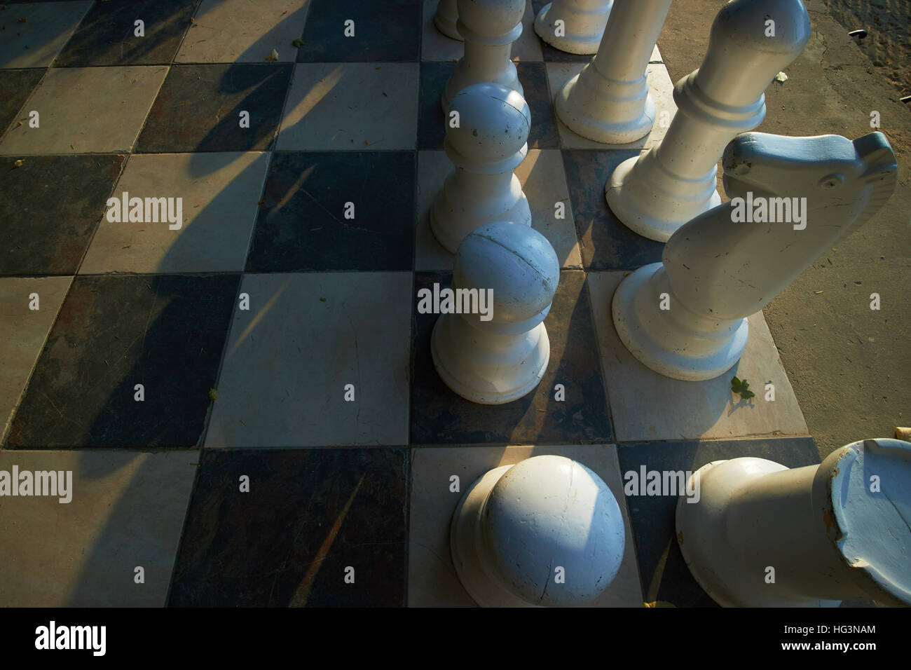 chess pieces large Stock Photo - Alamy