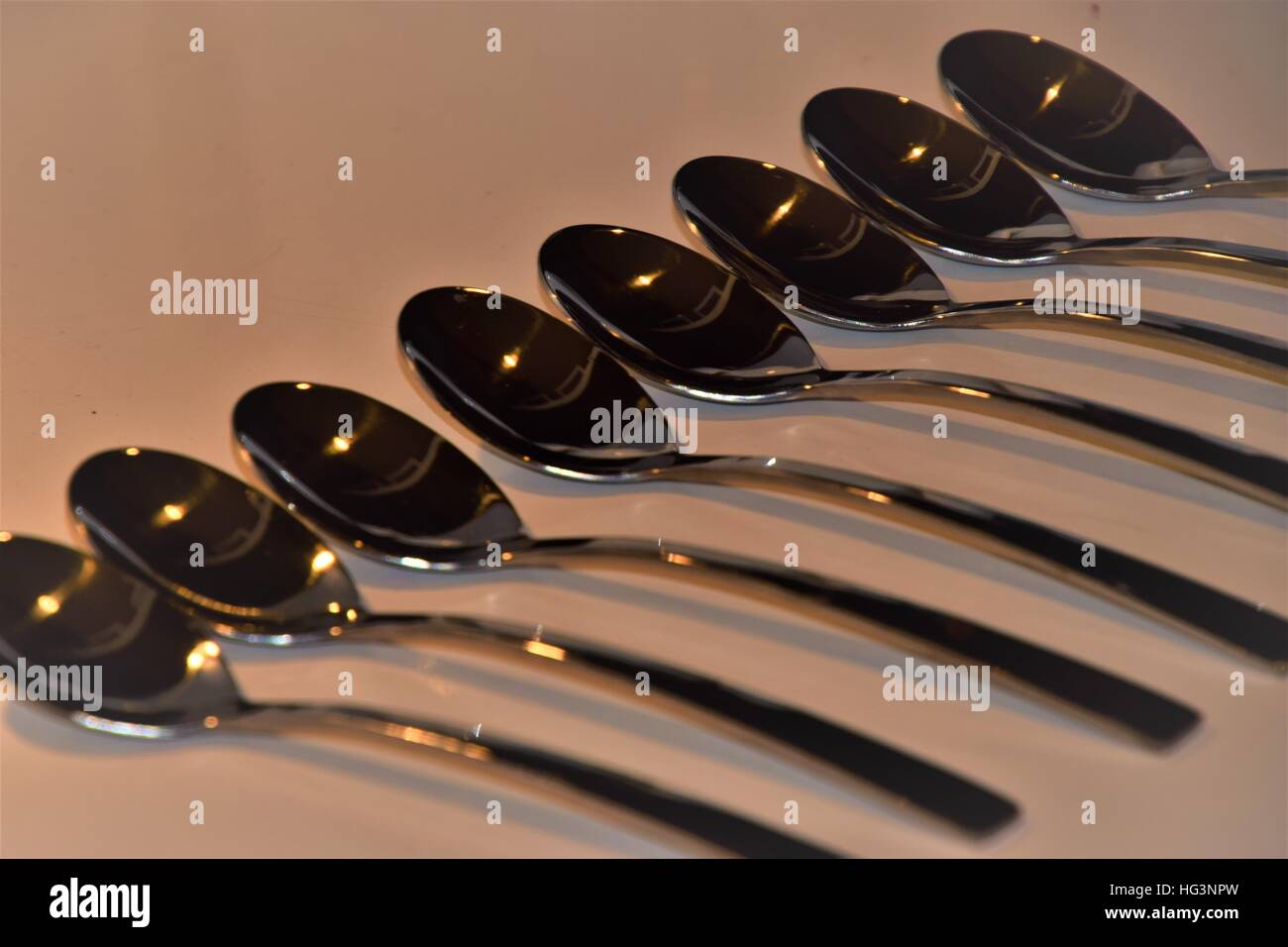 Silver teaspoons hi-res stock photography and images - Alamy