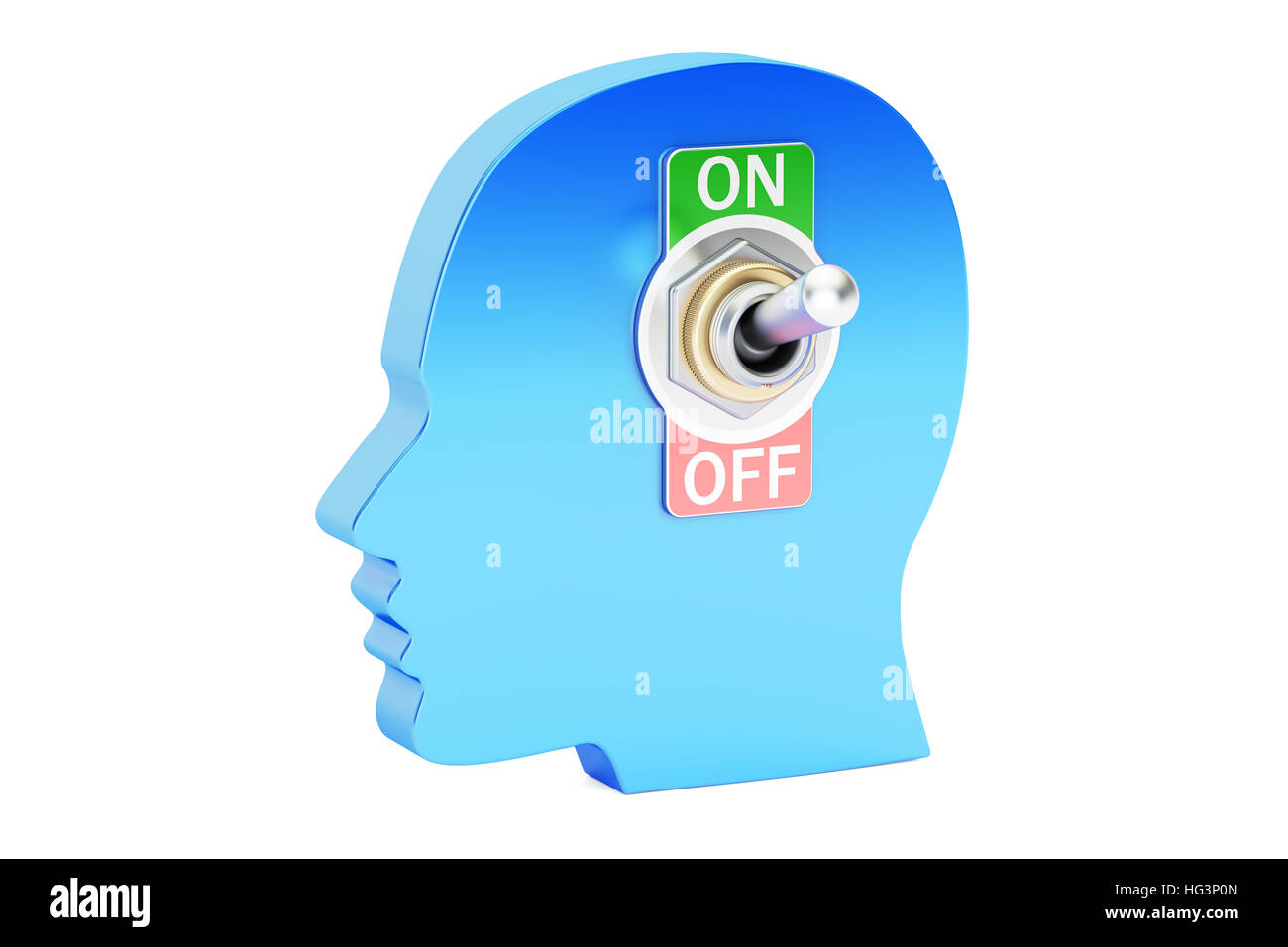 3d on off switch hi-res stock photography and images - Alamy