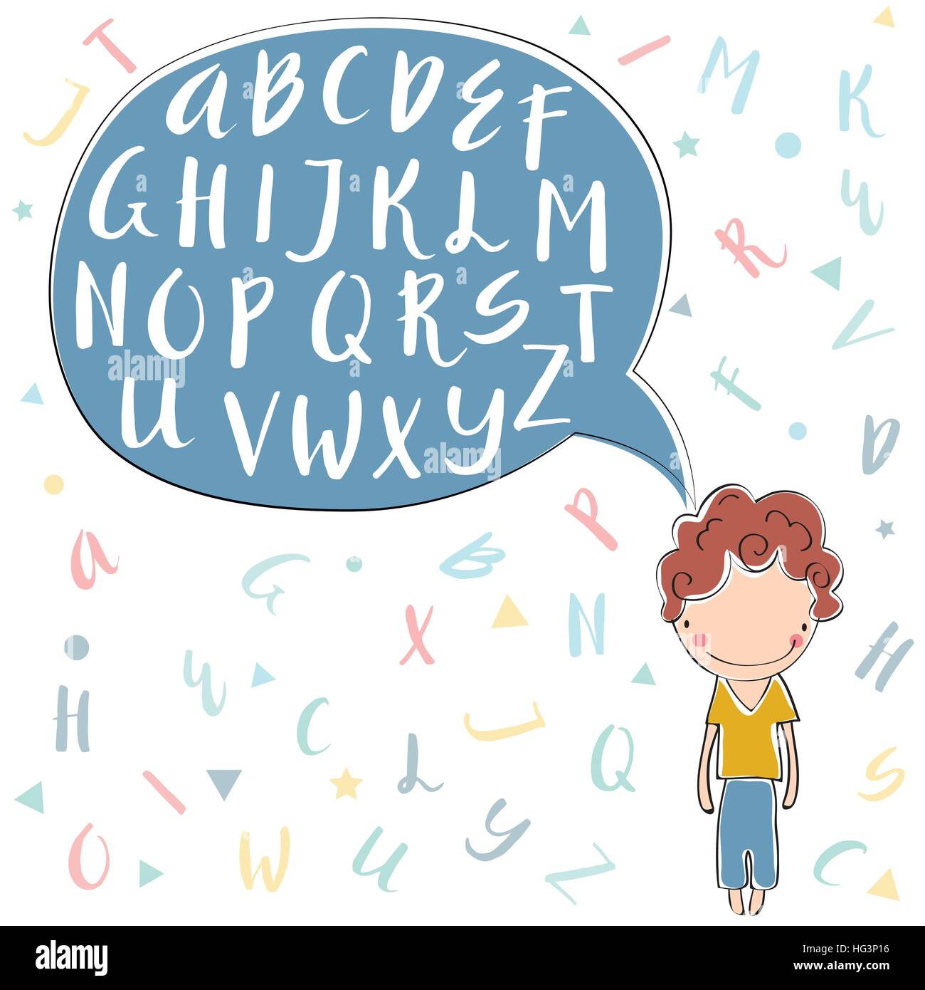 Unique vector alphabet Stock Vector Image & Art - Alamy