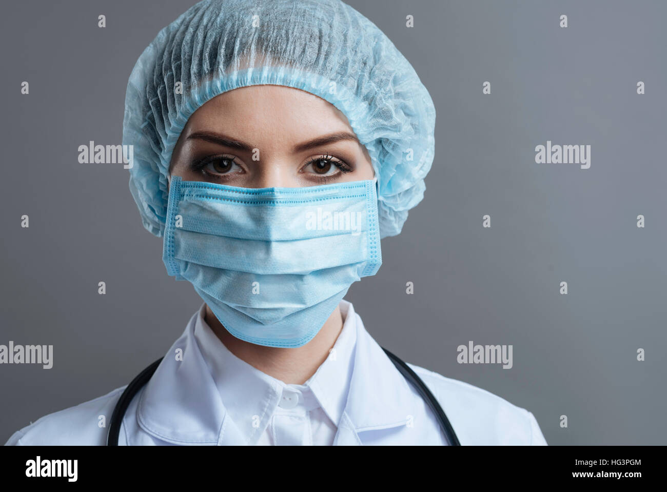 Beautiful woman working as a doctor Stock Photo - Alamy