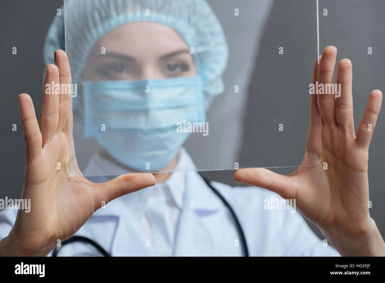 Health grey tech background medical hi-res stock photography and images ...