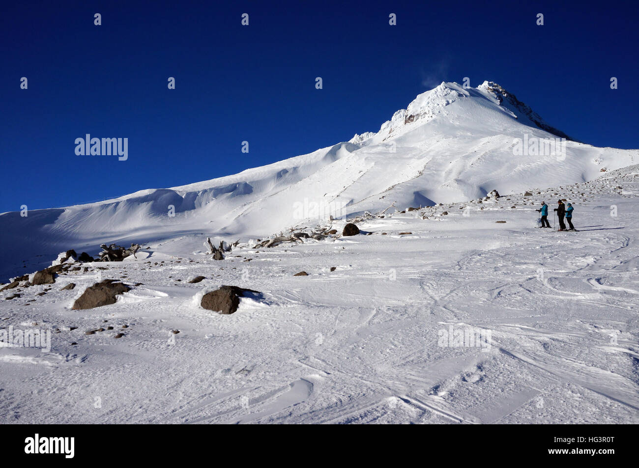 Summit of Mount Hood Stock Photo - Alamy