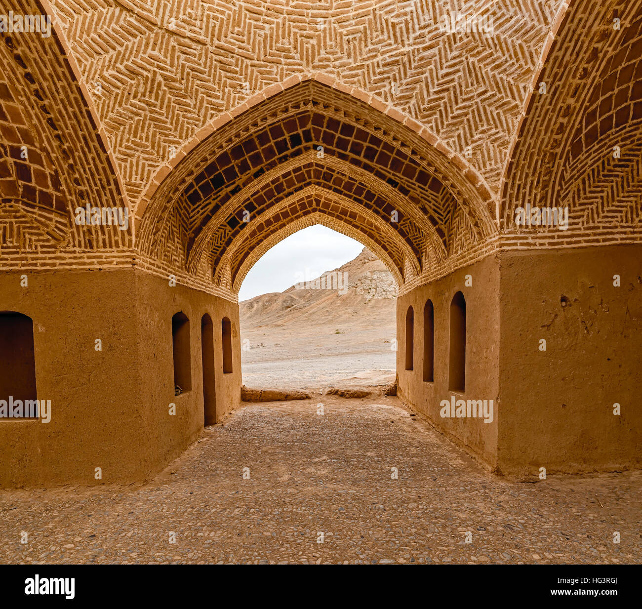 Tower of Silence building Stock Photo - Alamy