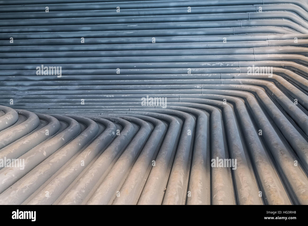 Metal tunnel detail Stock Photo - Alamy