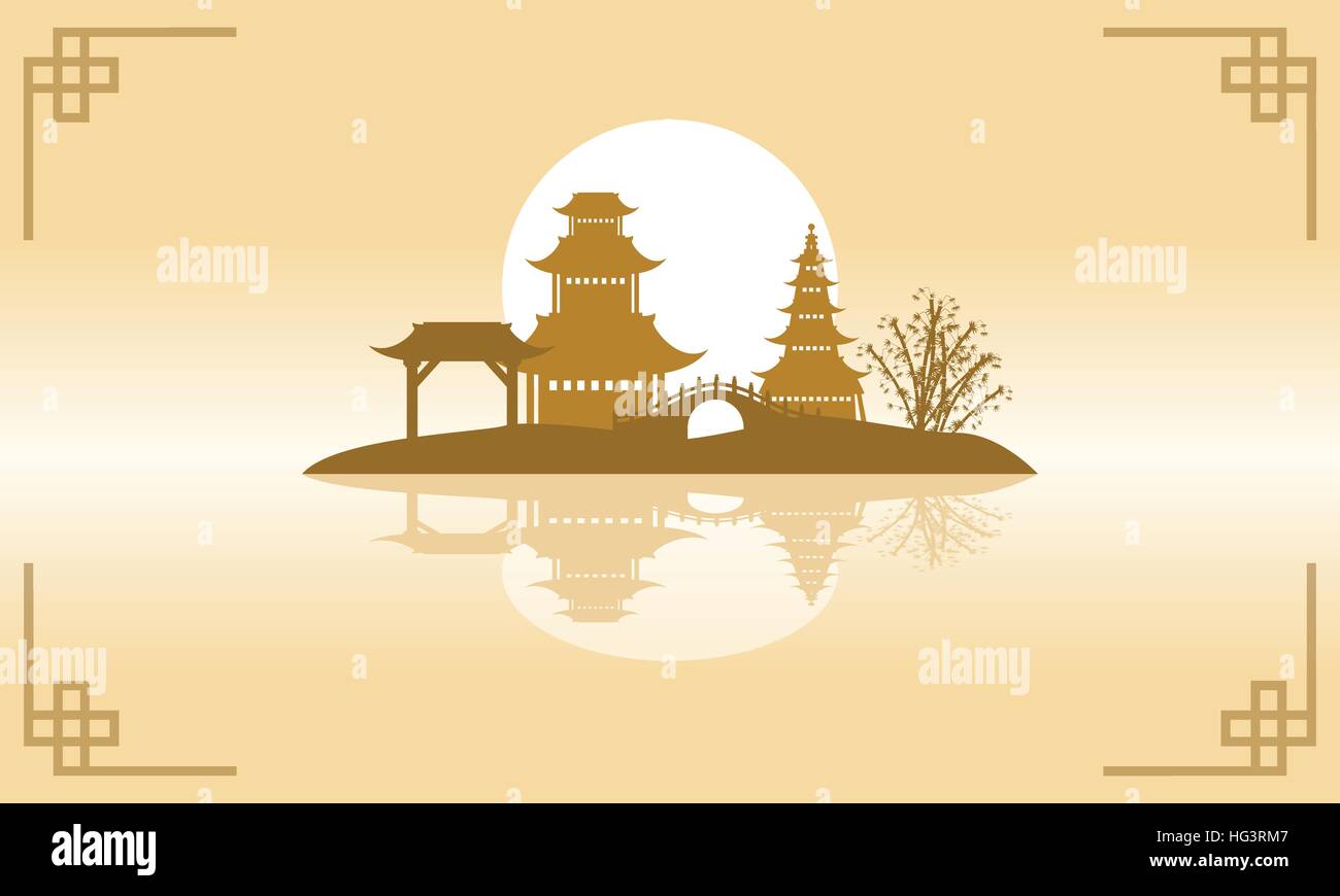 Chinese beauty landscape of backgrounds Stock Vector Image & Art - Alamy