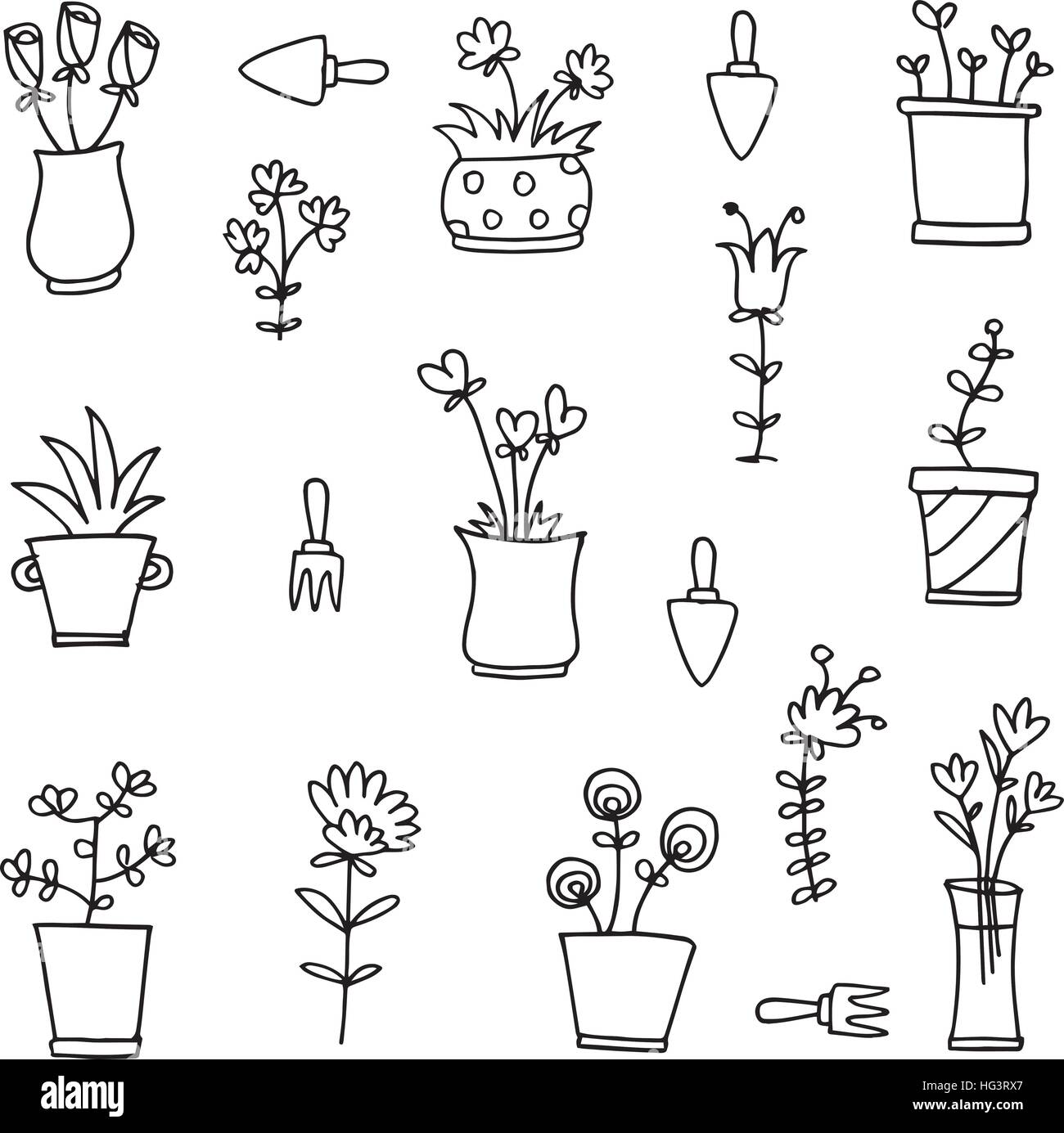 Black and white cat garden Cut Out Stock Images & Pictures - Alamy