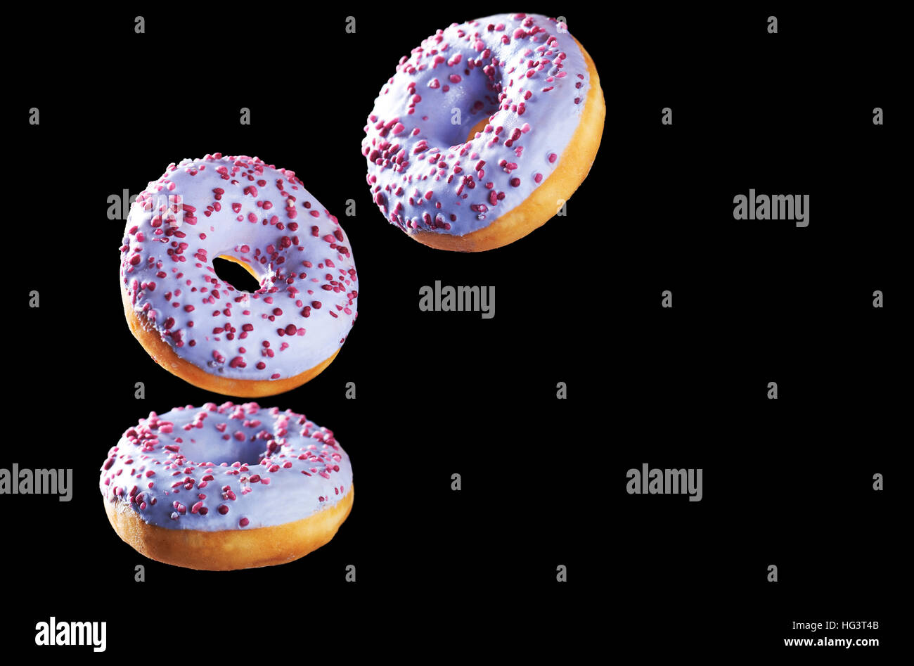 Three donuts hi-res stock photography and images - Alamy