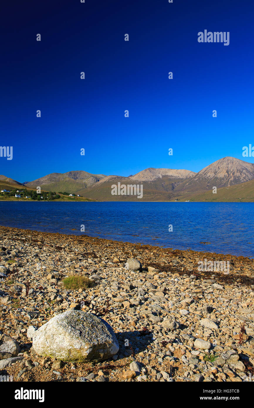 Loch Ainort landscape, Isle Of Skye, Scotland. daytime impression Stock ...