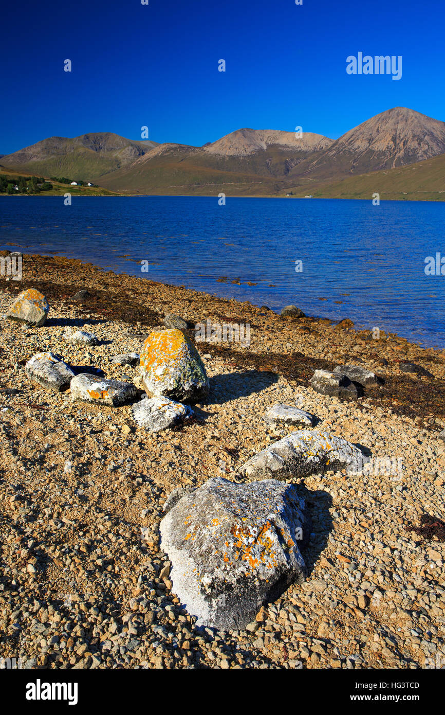 Loch Ainort landscape, Isle Of Skye, Scotland. daytime impression Stock ...
