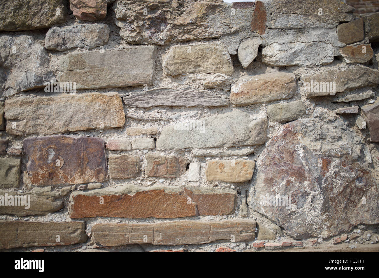 Retro house of red bricks Stock Photo - Alamy