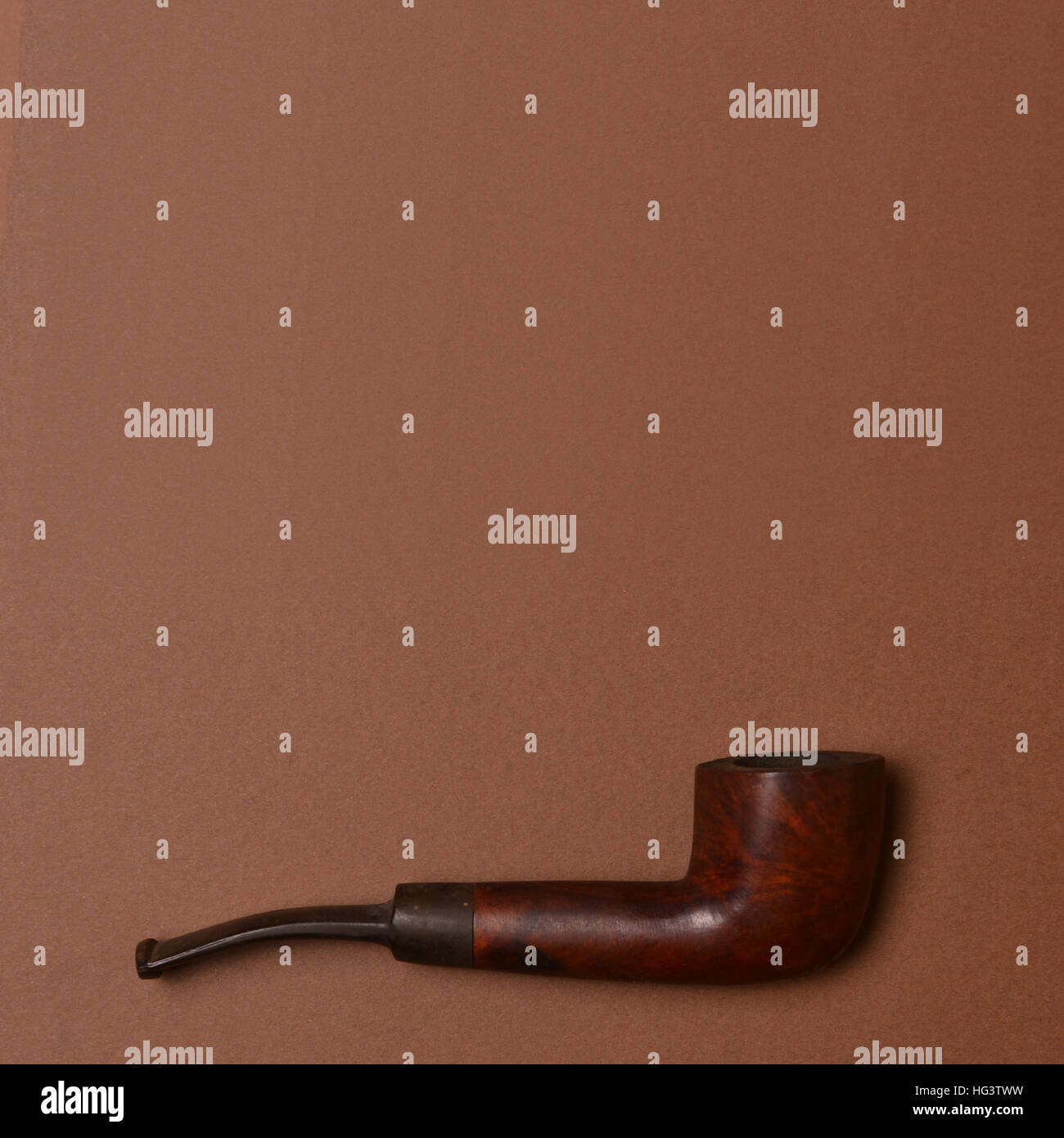Brown smoking pipe flat hi-res stock photography and images - Alamy