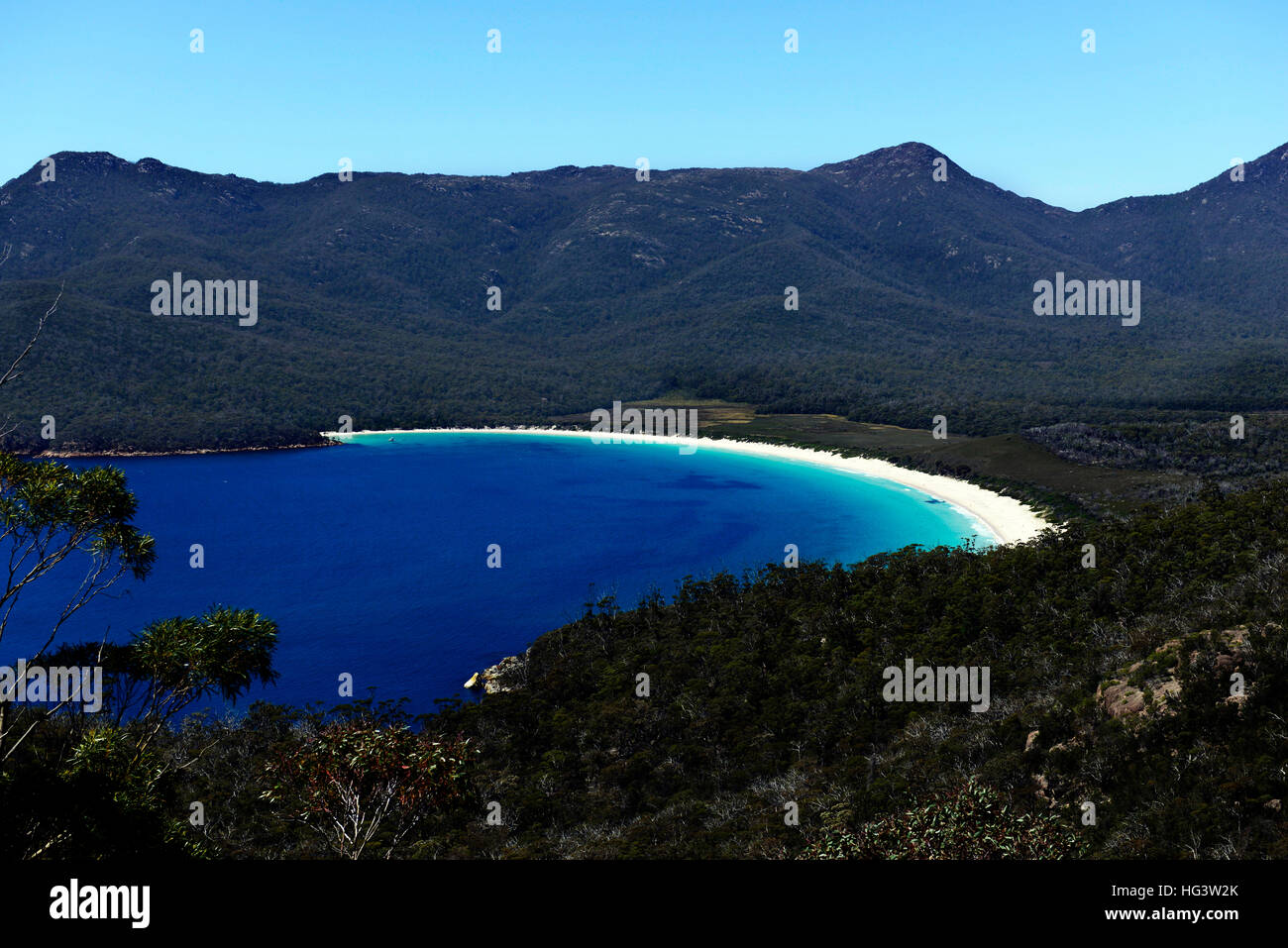 Beautiful landscapes in Freycinet national park in Tasmania, Australia ...
