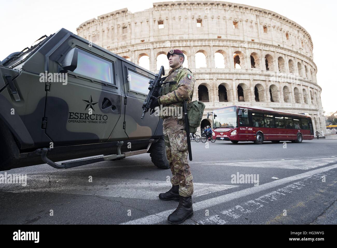 Anti-terrorism prevention measures in Rome in anticipation of the new ...
